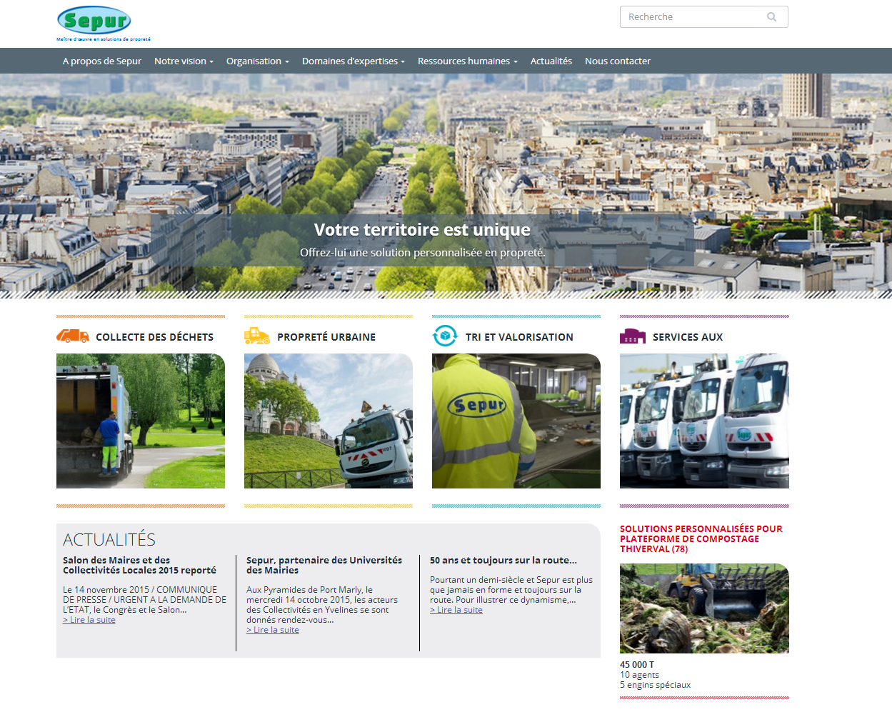 SEPUR transforme et valorise son site ! - Senslation